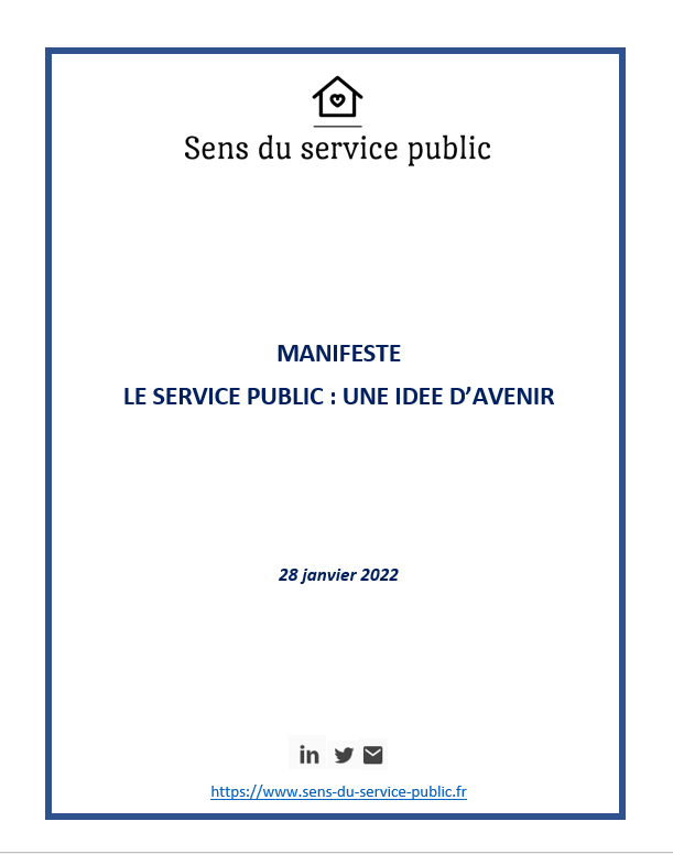 Manifeste le Sens du service public